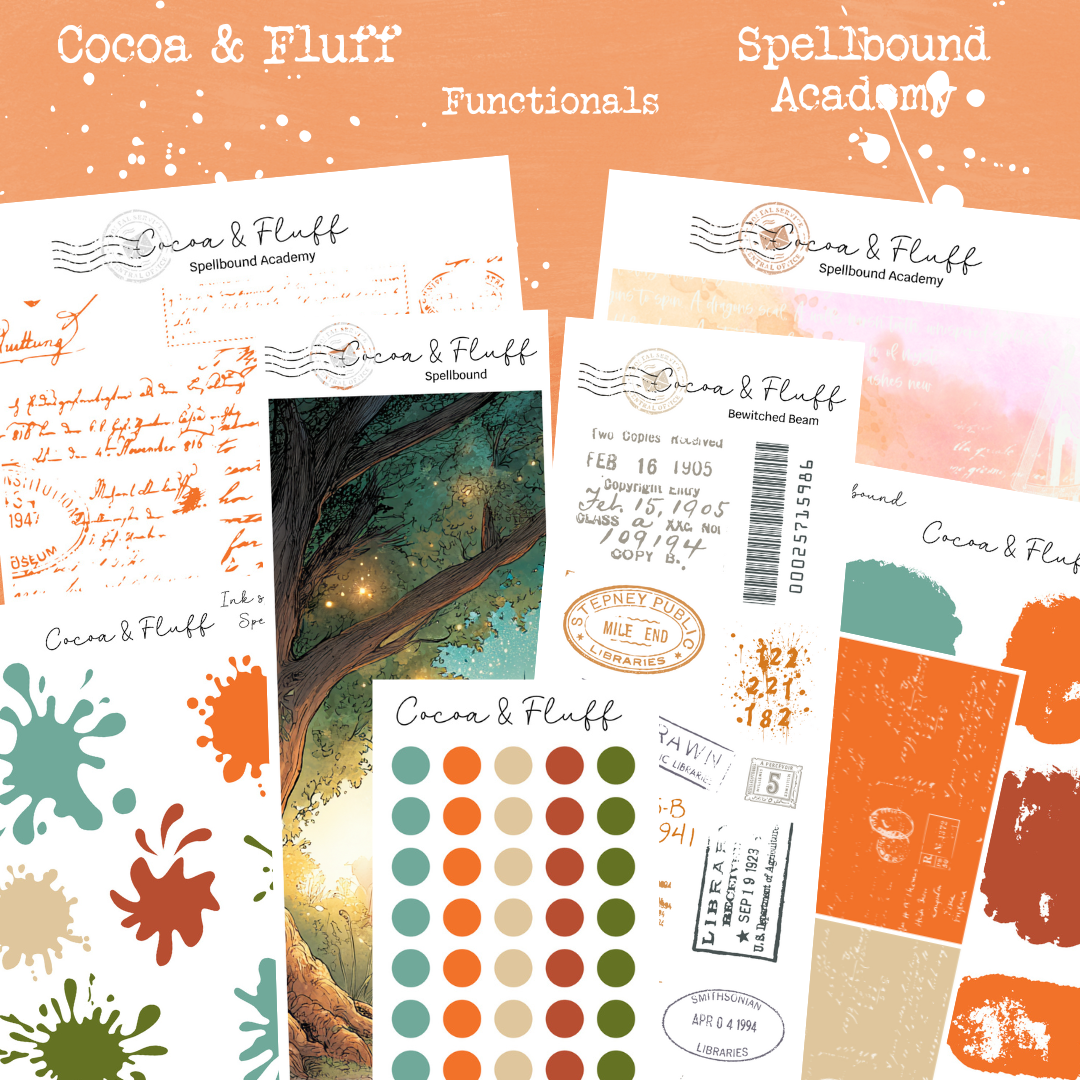 Functional Planner Stickers – Spellbound Academy – Cocoa & Fluff