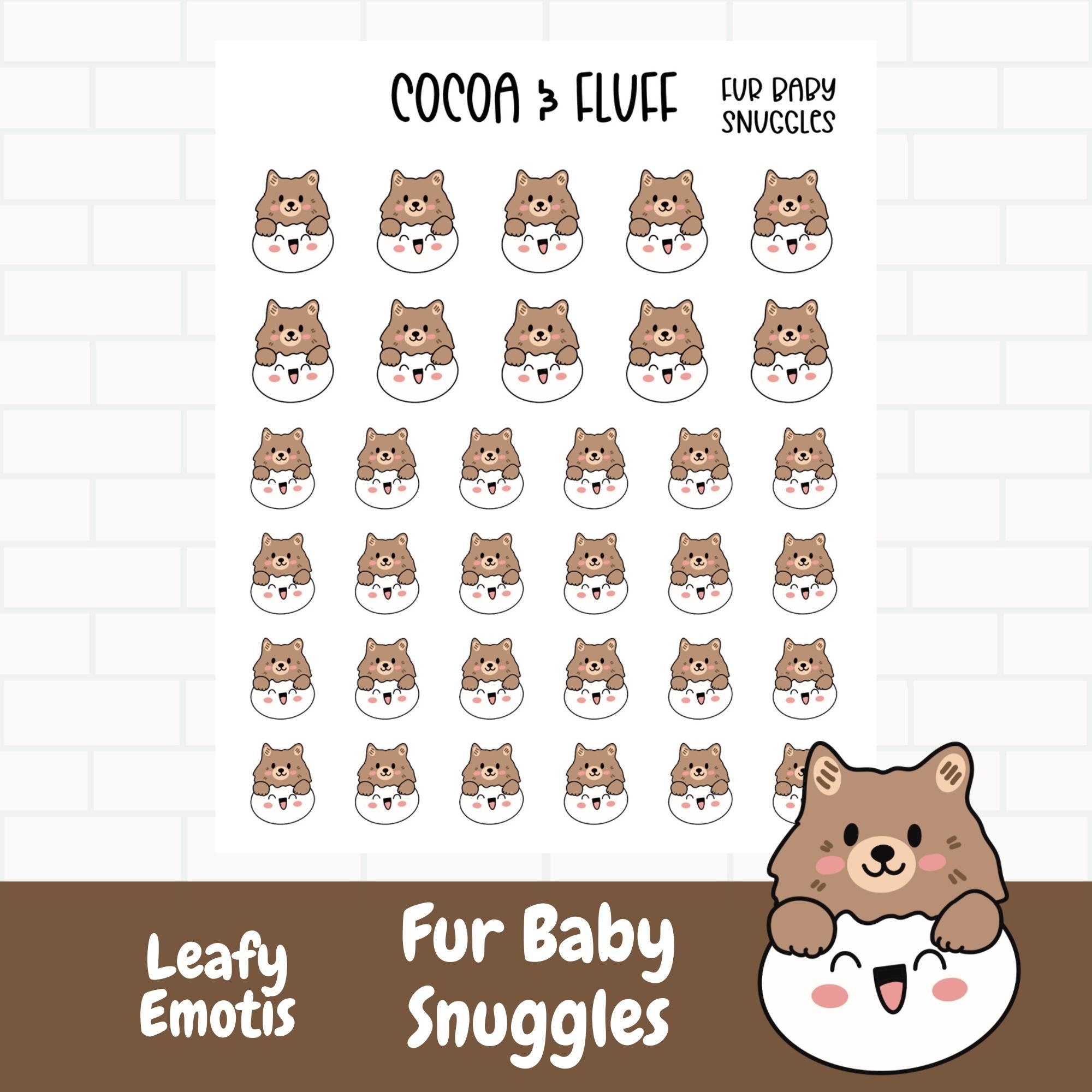 Fur Baby Snuggles Planner Icons – Cocoa & Fluff