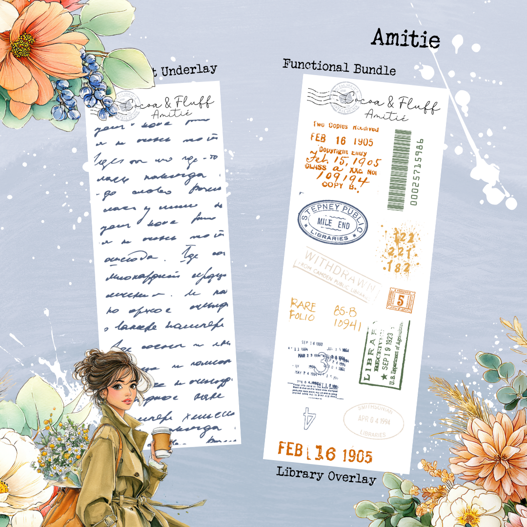 Functional Planner Stickers – Amitié – Cocoa & Fluff