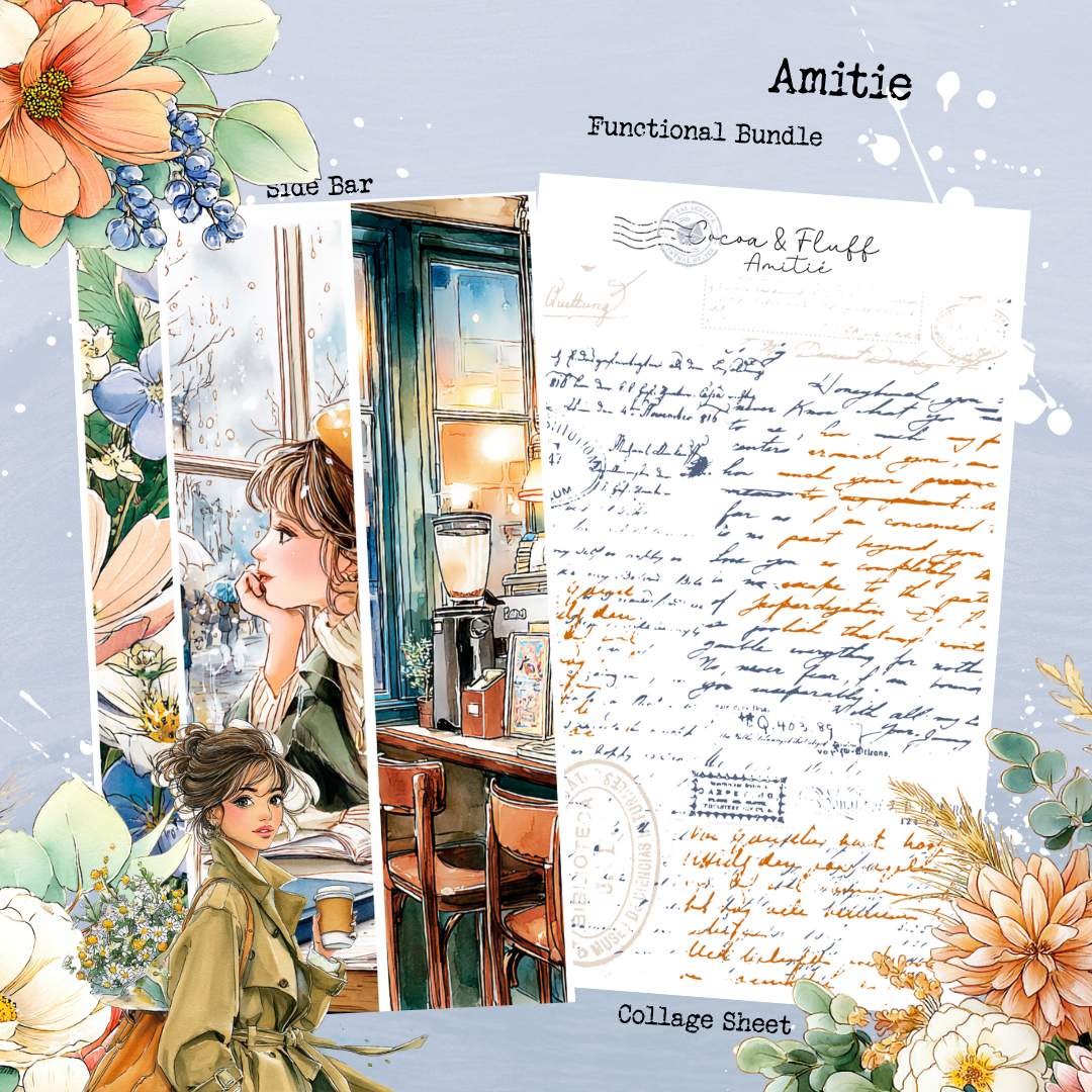 Functional Planner Stickers – Amitié – Cocoa & Fluff