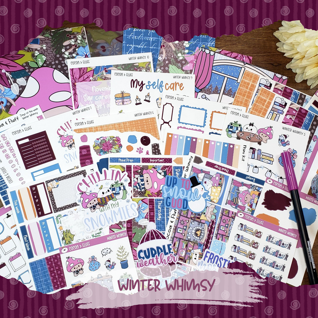 Cocoa & Fluff hand drawn stickers to stick on stuff!