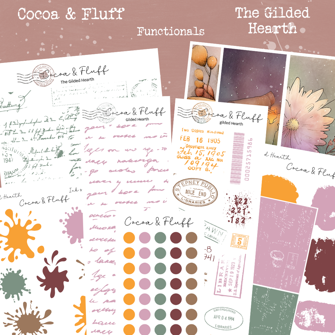 Functional Planner Stickers – The Gilded Hearth – Cocoa & Fluff