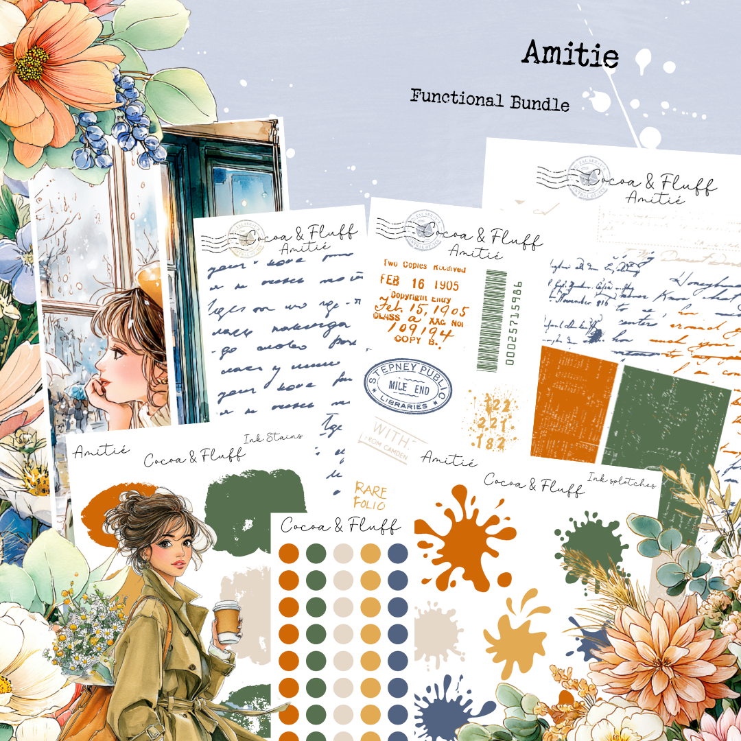Functional Planner Stickers – Amitié – Cocoa & Fluff